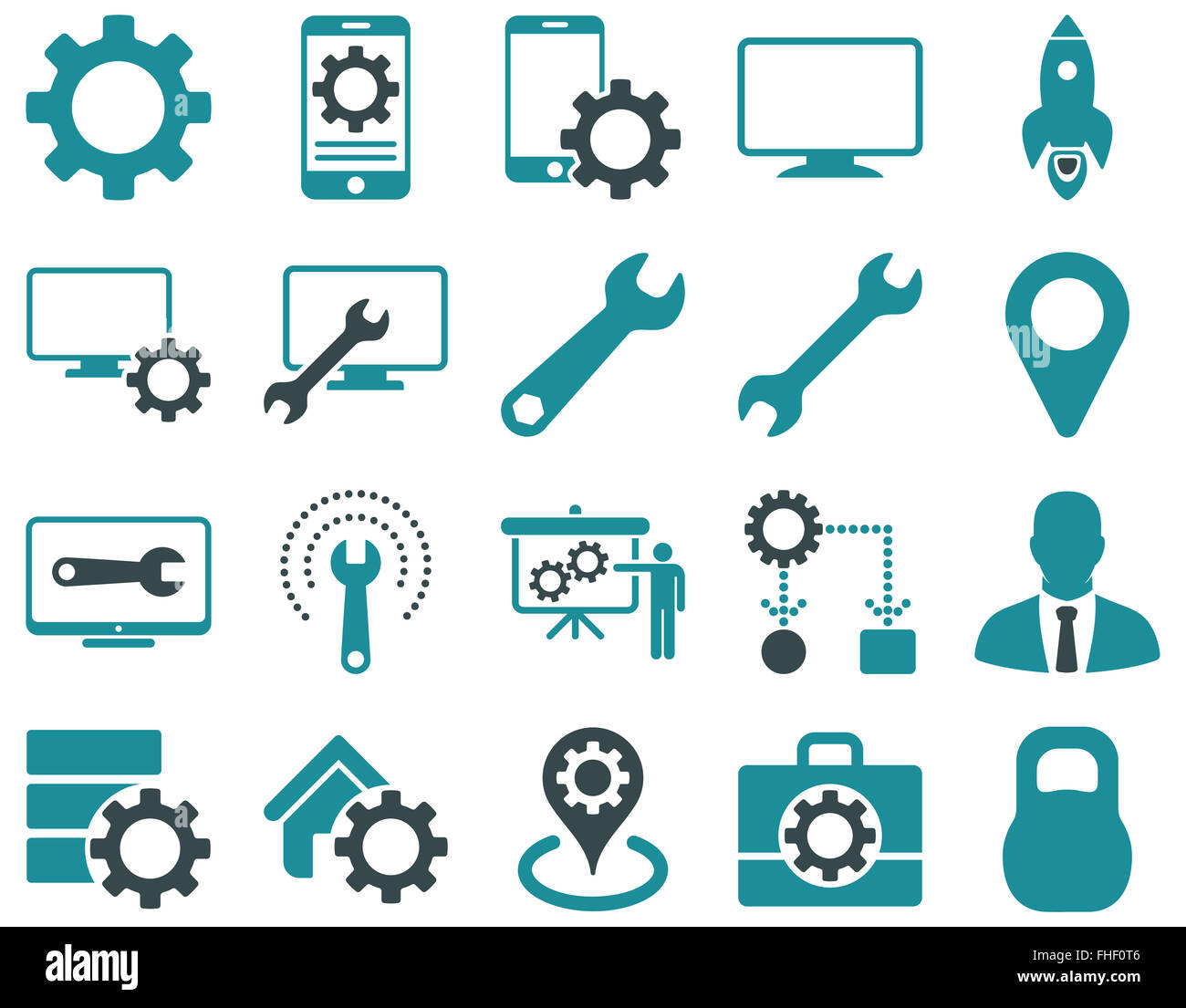 Settings and Tools Icons Stock Photo - Alamy