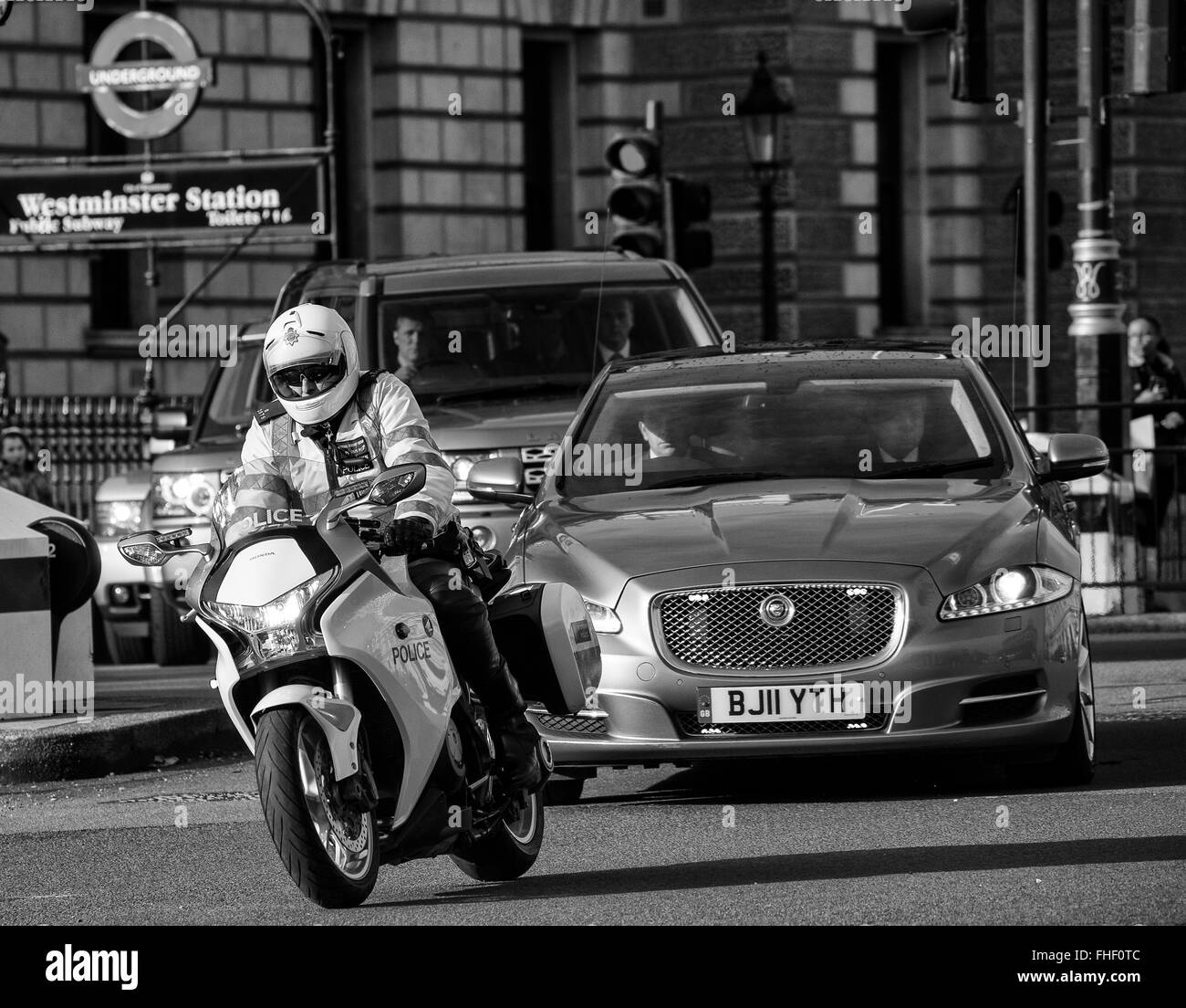 Police escort for Government Minister travelling from 10 Downing Street ...