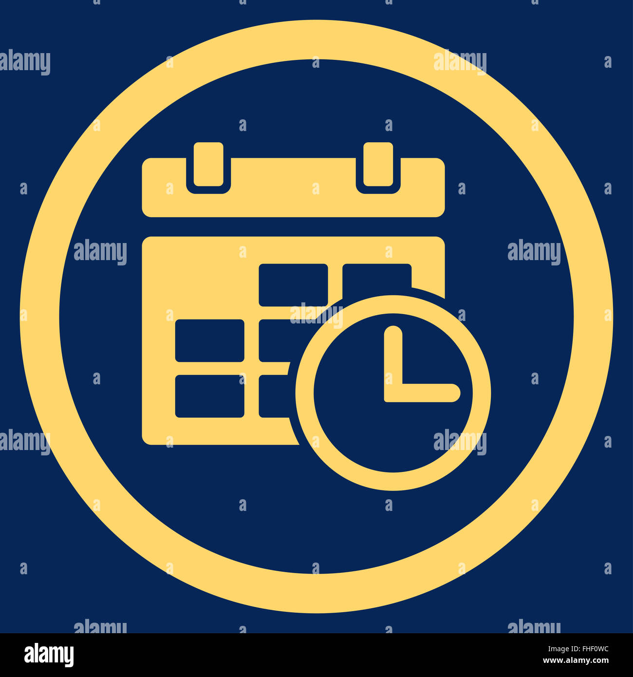 Date And Time Icon Stock Photo - Alamy