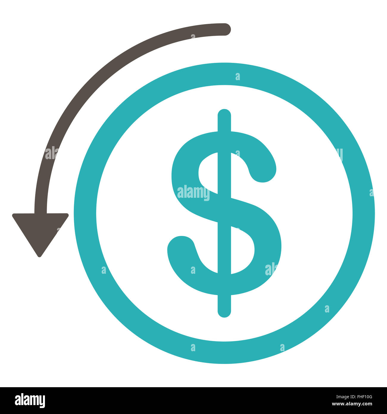 Refund Flat Icon Stock Photo - Alamy