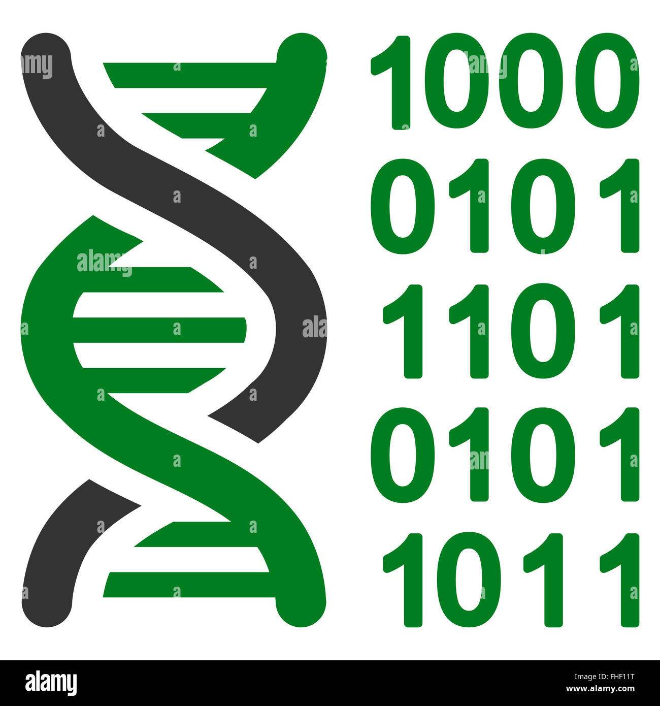 Genetical Code Icon Stock Photo - Alamy