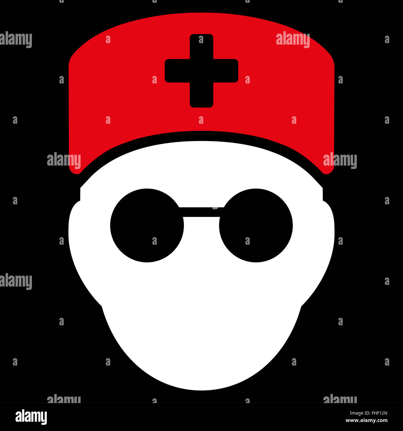 Medic Head Icon Stock Photo - Alamy