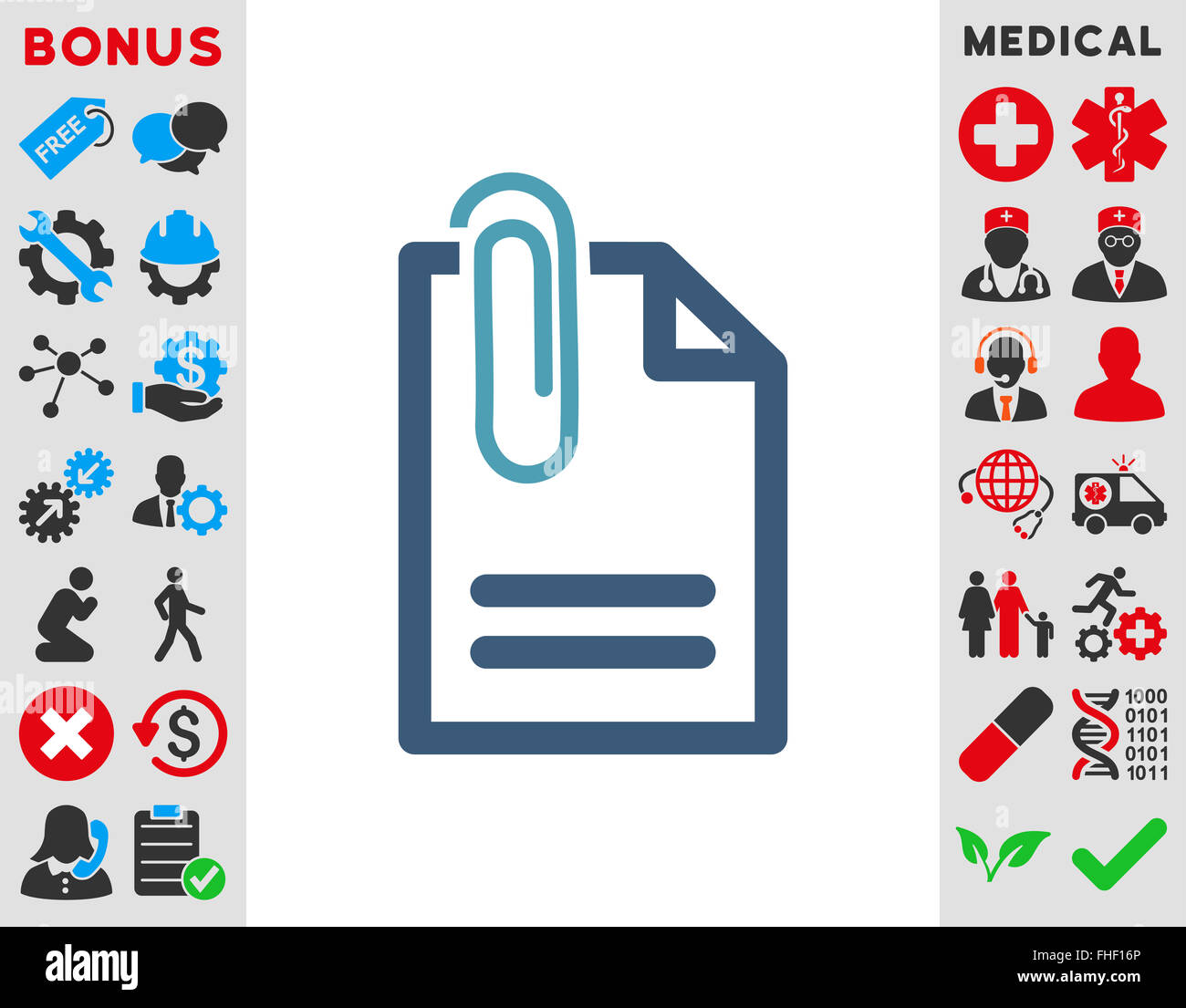 Attach Document Icon Stock Photo - Alamy