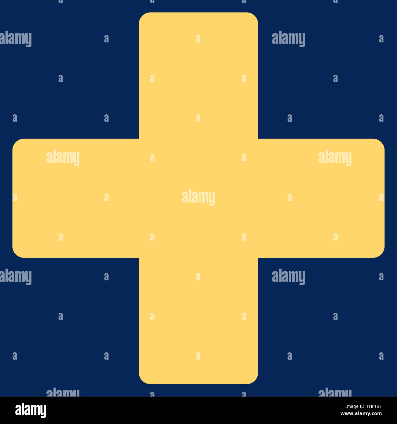Plus flat yellow color icon Stock Photo - Alamy