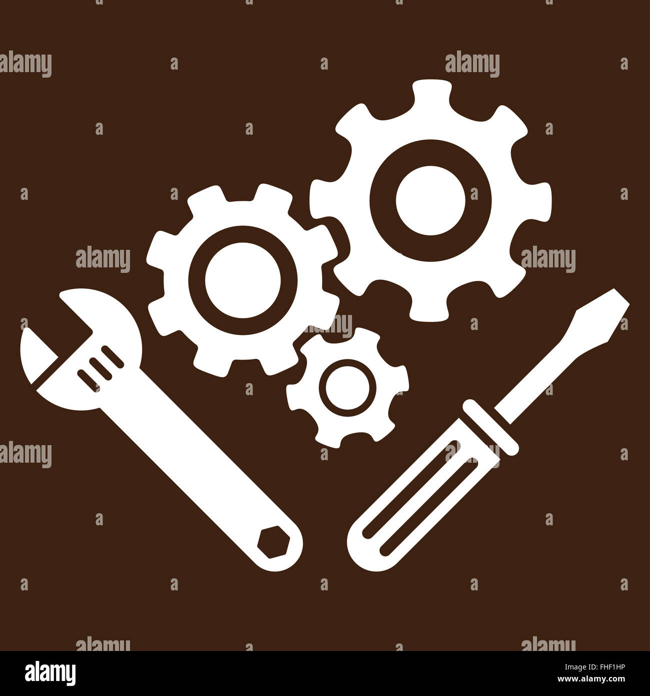Mechanics Tools Icon Stock Photo - Alamy