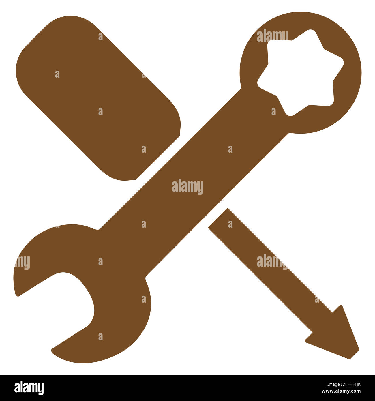 Tools Flat Icon Stock Photo - Alamy