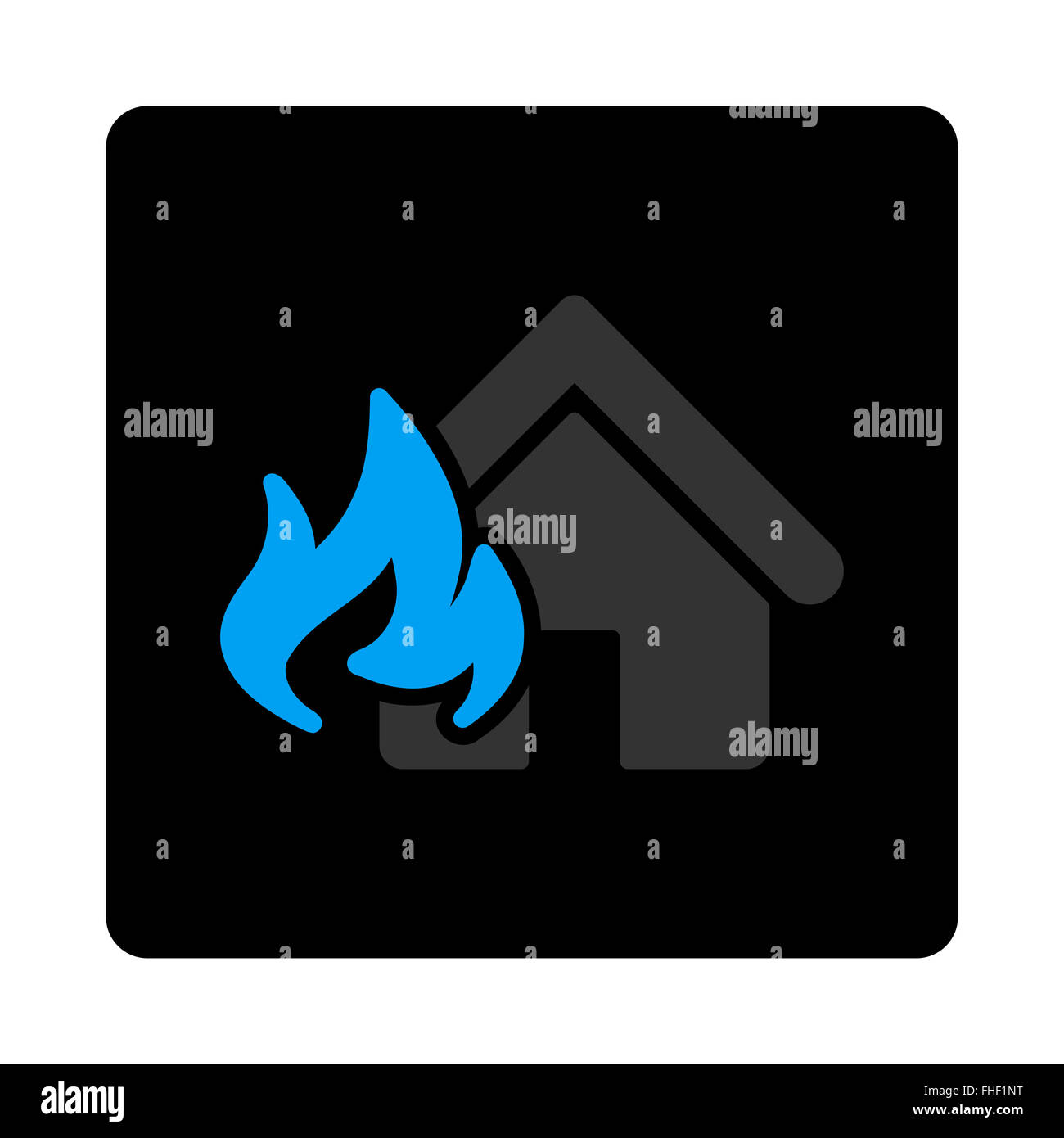Fire Damage icon Stock Photo - Alamy