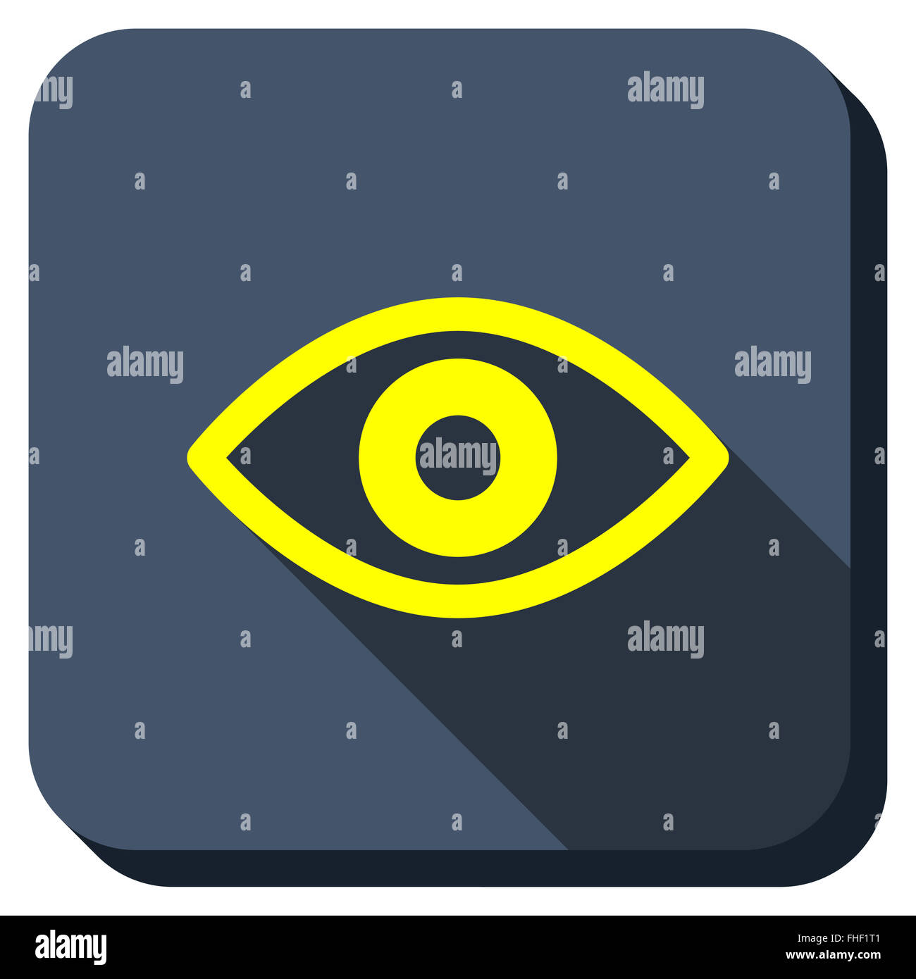 Eye View Longshadow Icon Stock Photo - Alamy