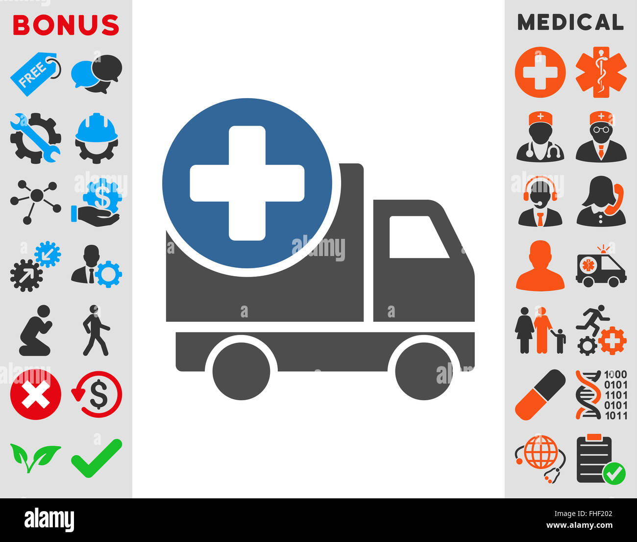 Medical Delivery Icon Stock Photo - Alamy