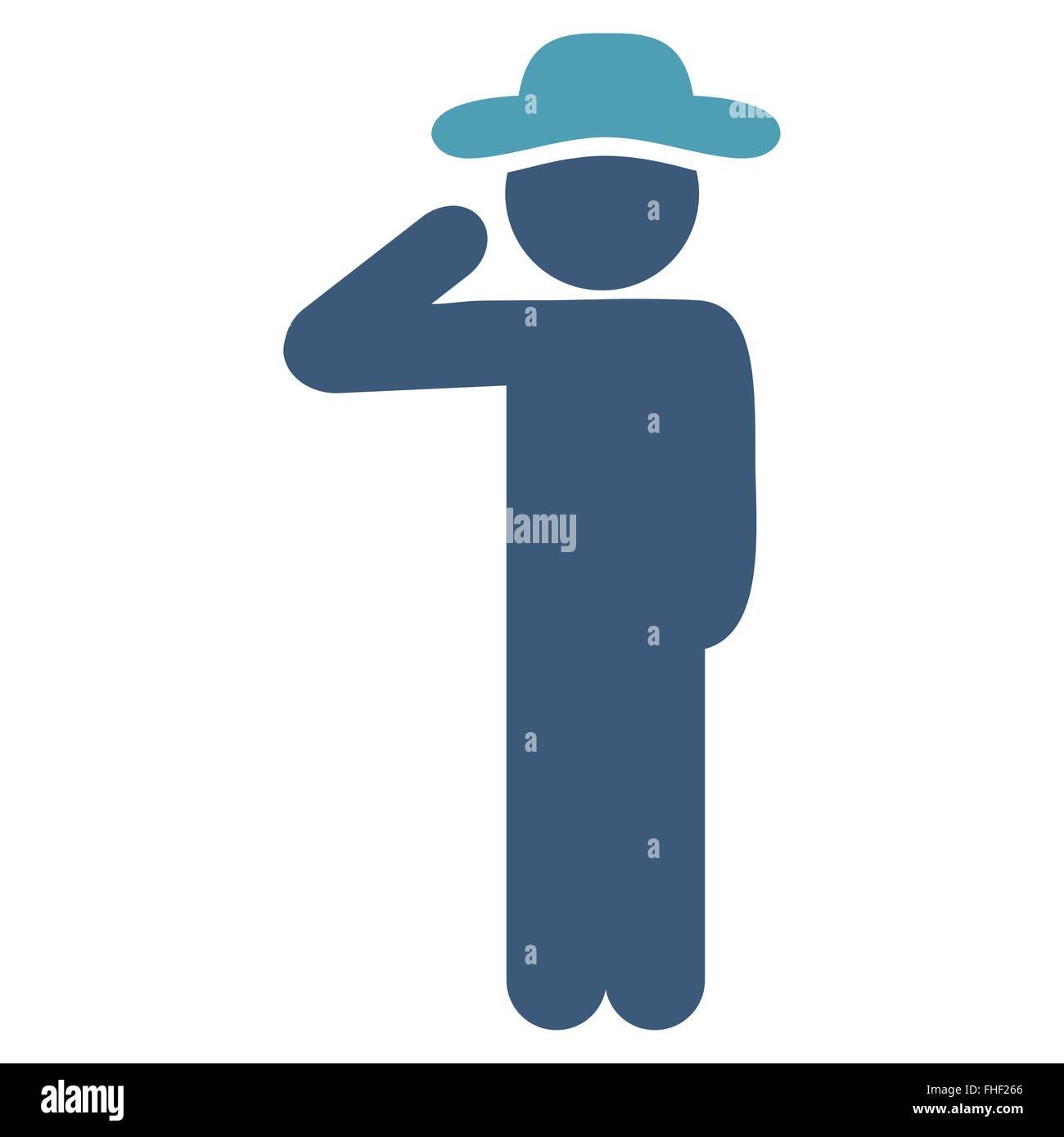 Human Figure Salute Icon Stock Photo - Alamy