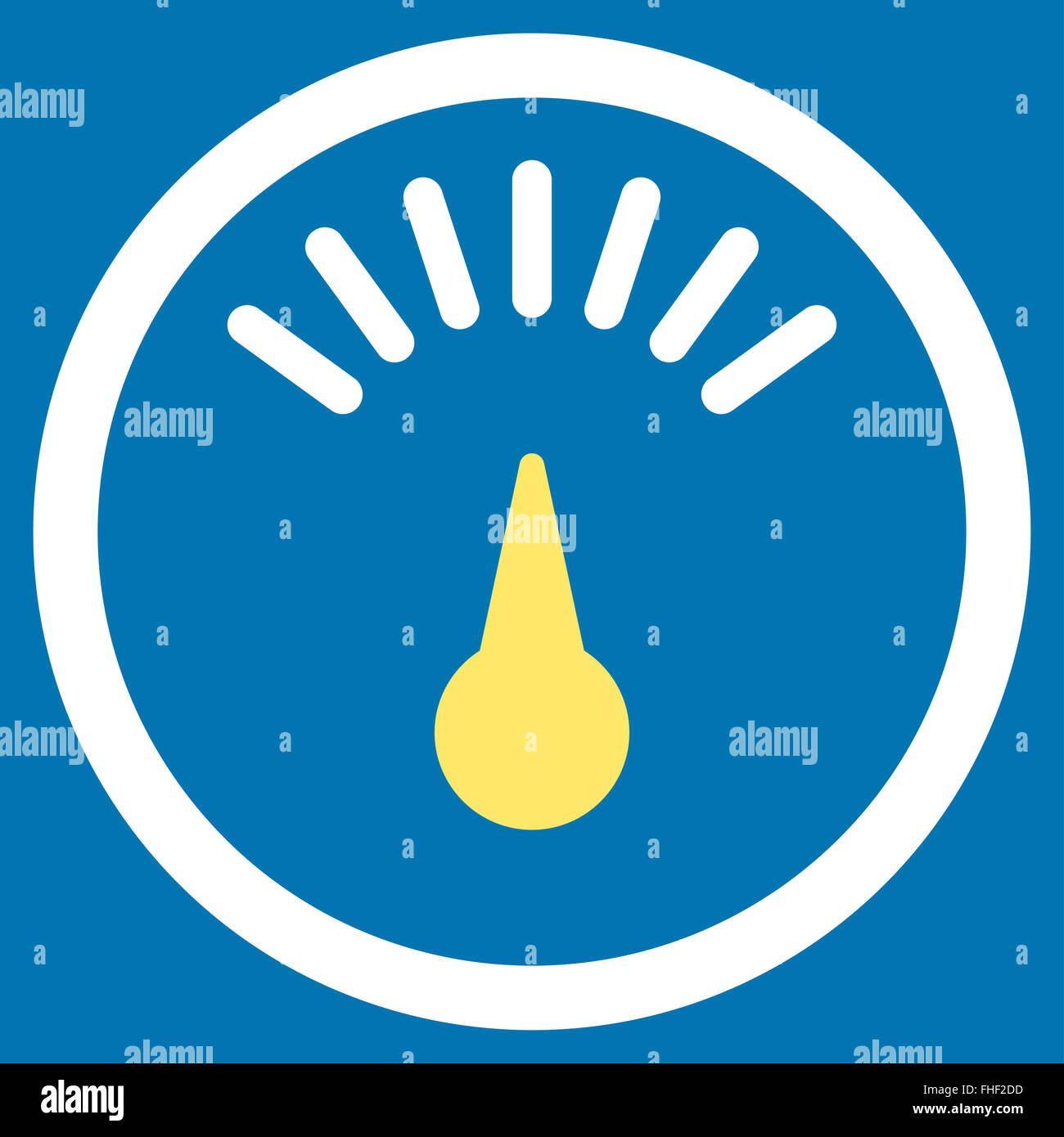 Meter Flat Icon Stock Photo - Alamy