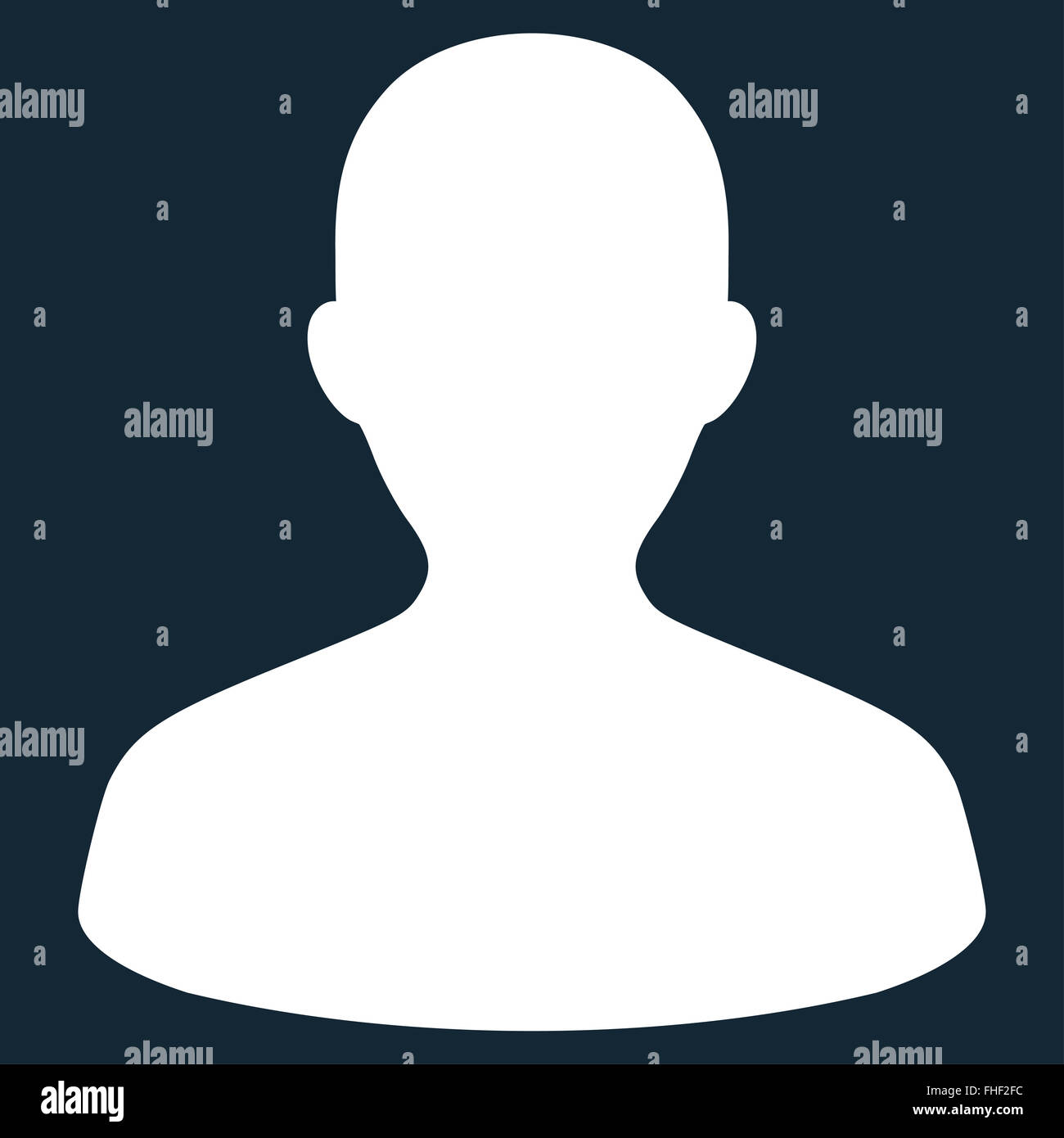 User flat white color icon Stock Photo - Alamy