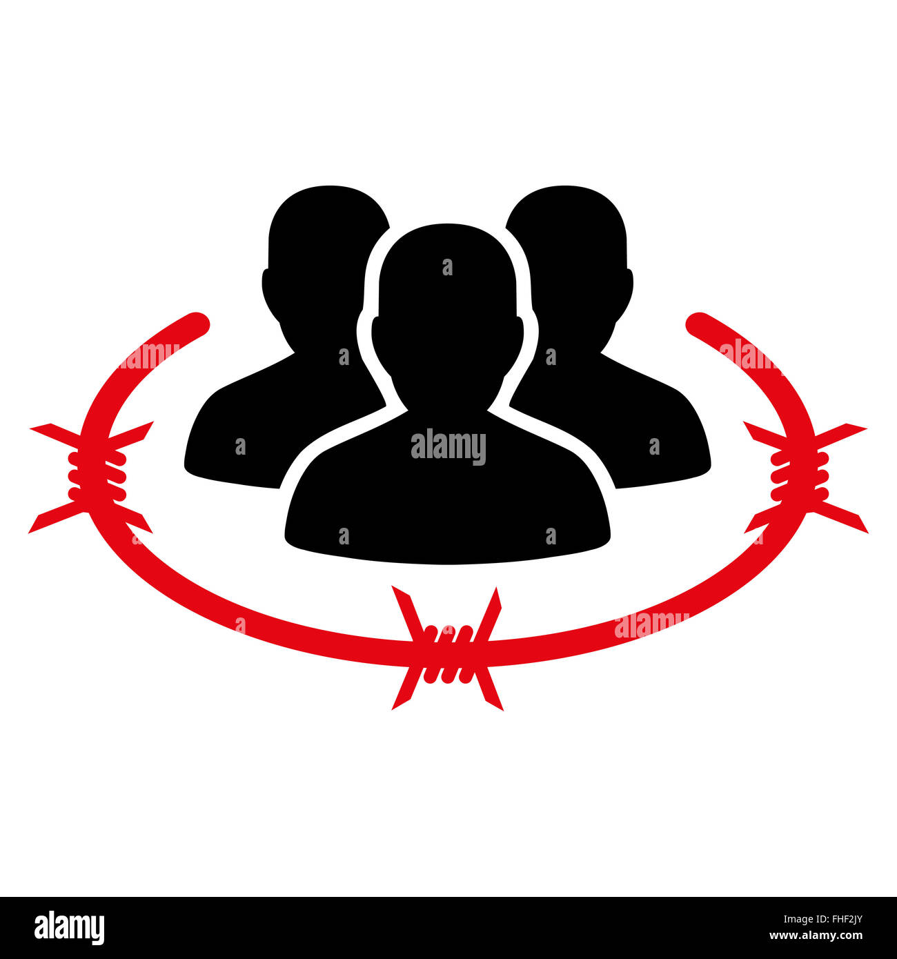 Strict management icon from Business Bicolor Set Stock Photo - Alamy