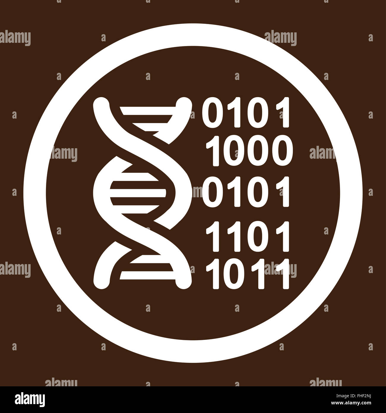 Genome Code Rounded Vector Icon Stock Photo - Alamy