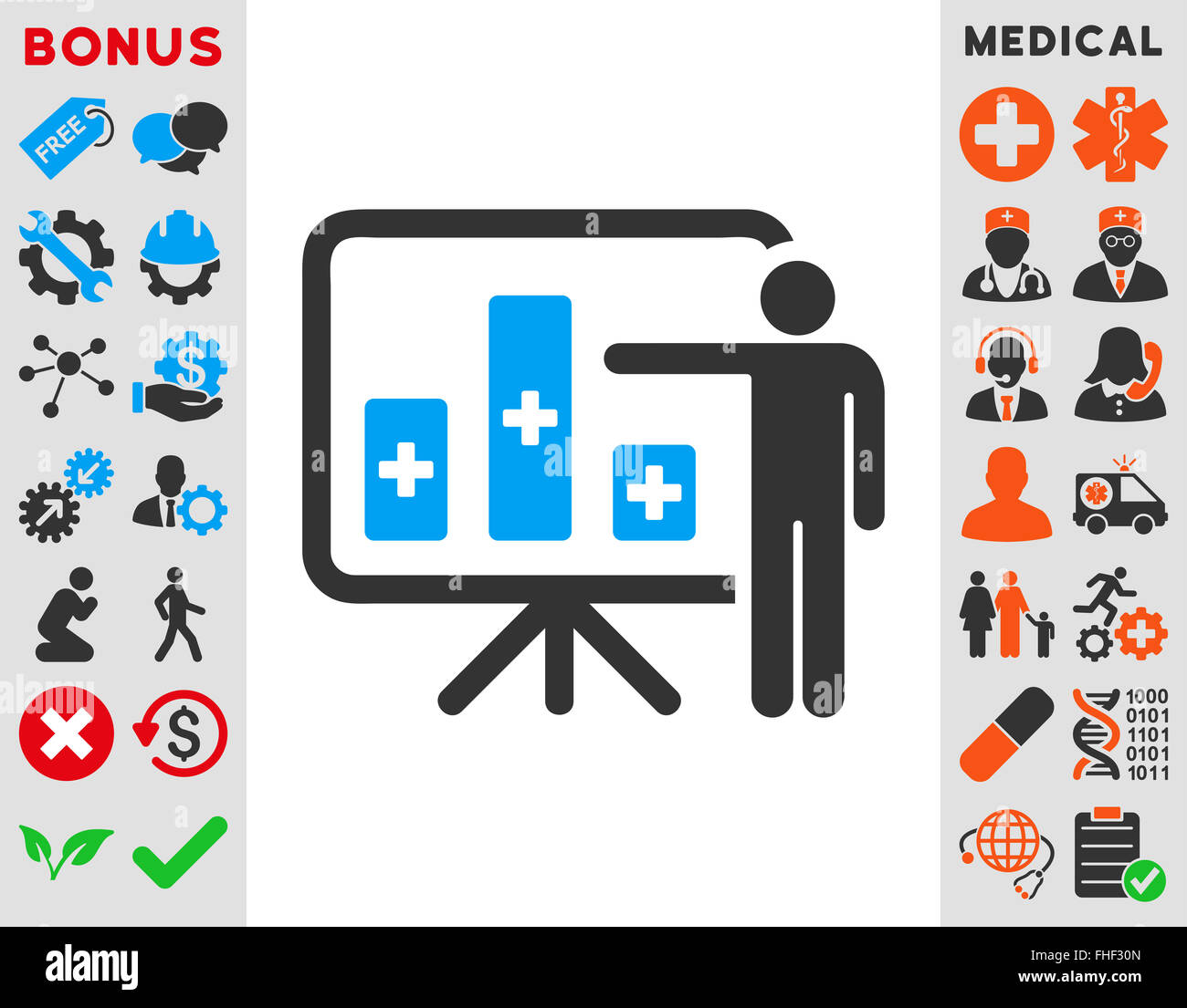 Medical Public Report Icon Stock Photo - Alamy