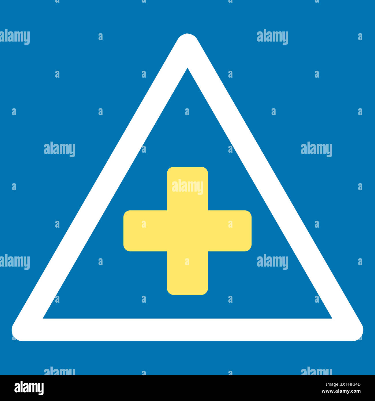 Health Warning Icon Stock Photo - Alamy