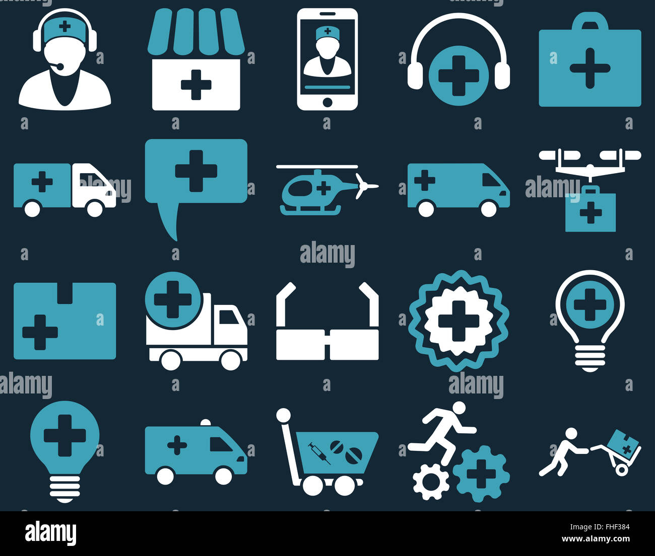 Medical icon set Stock Photo - Alamy