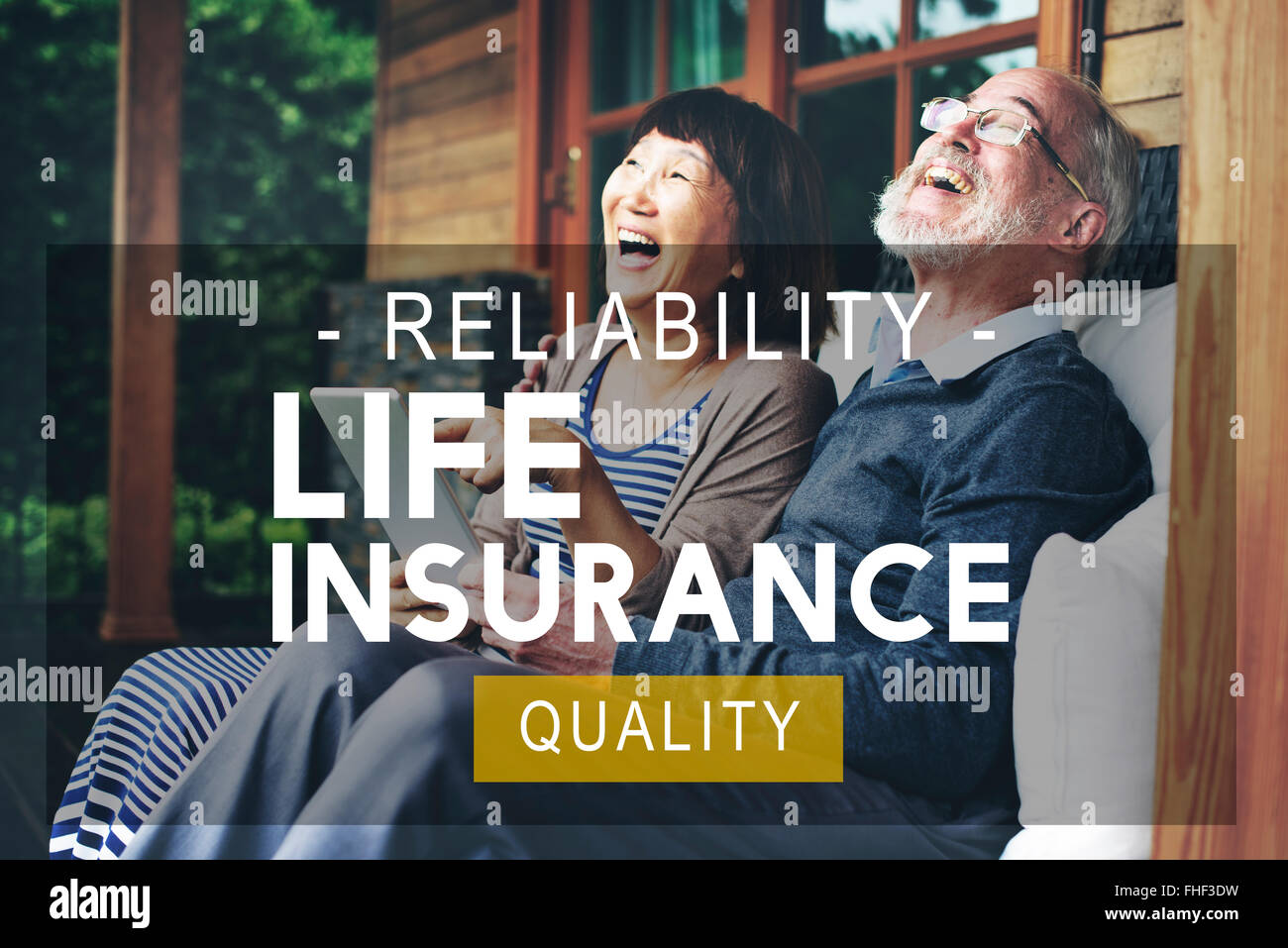 Insurance Life Reliability Quality Living Concept Stock Photo - Alamy