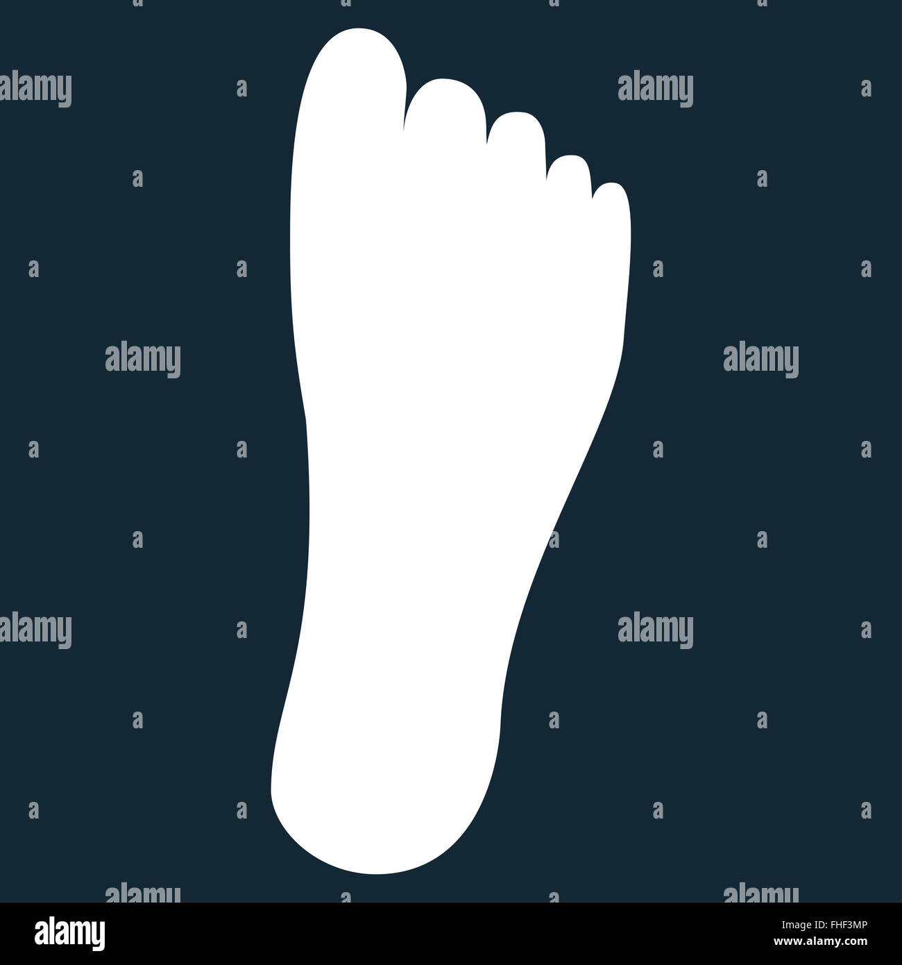 Foot Flat Icon Stock Photo - Alamy