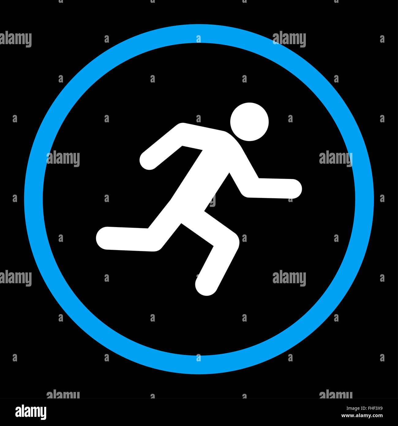 Running man icon Stock Photo - Alamy