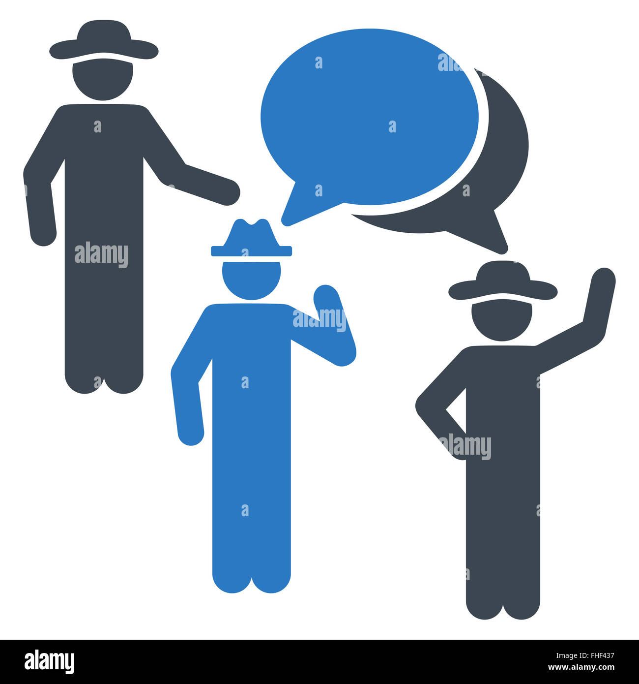 People Discussion Icon Stock Photo - Alamy