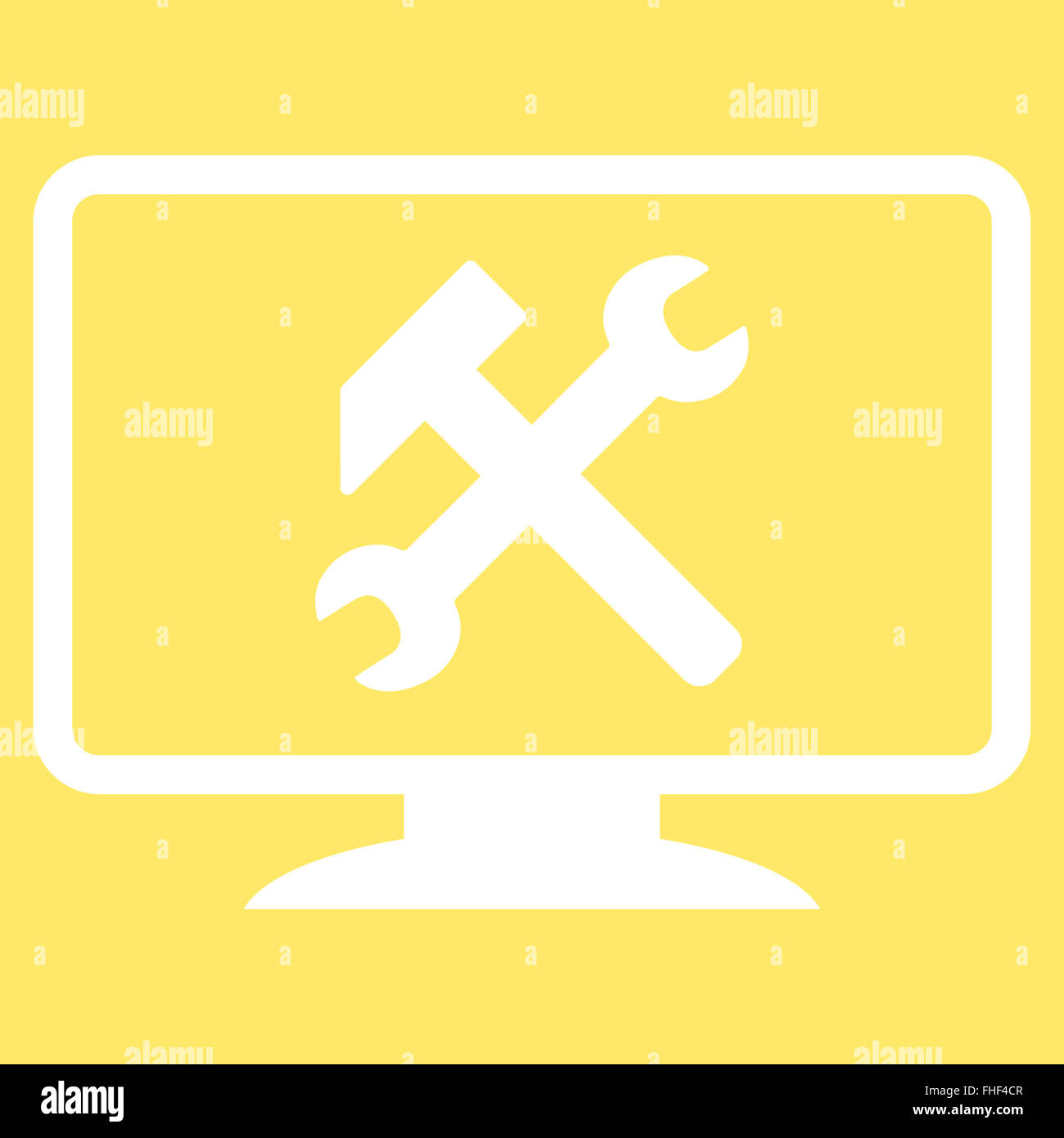 Desktop Settings Icon Stock Photo - Alamy