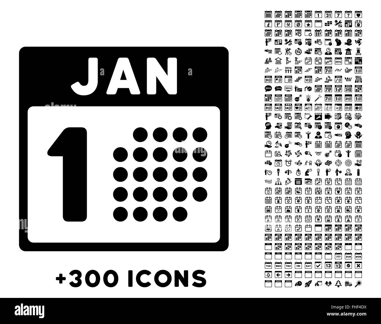 January First Icon Stock Photo - Alamy