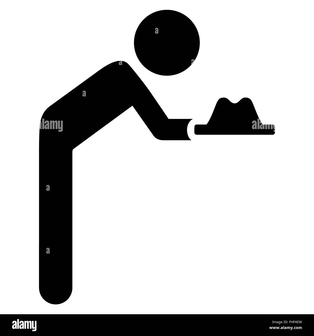 Male Servant Icon Stock Photo - Alamy