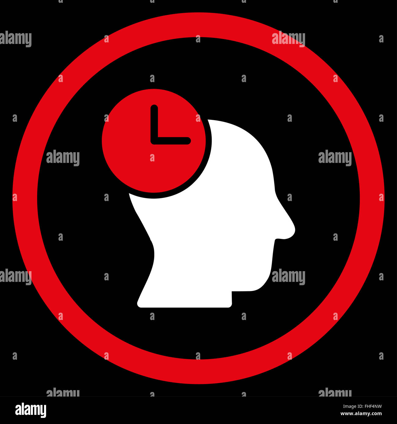 Time Thinking Icon Stock Photo - Alamy