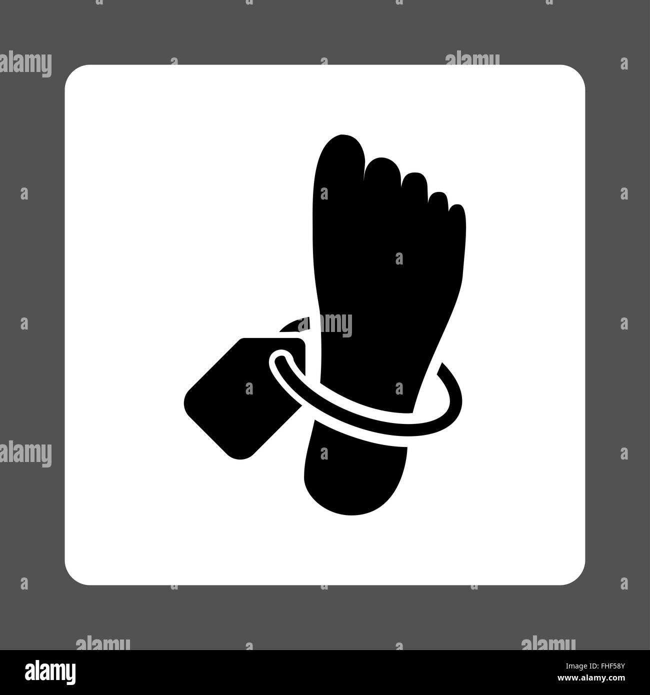 Mortuary tag icon hi-res stock photography and images - Alamy