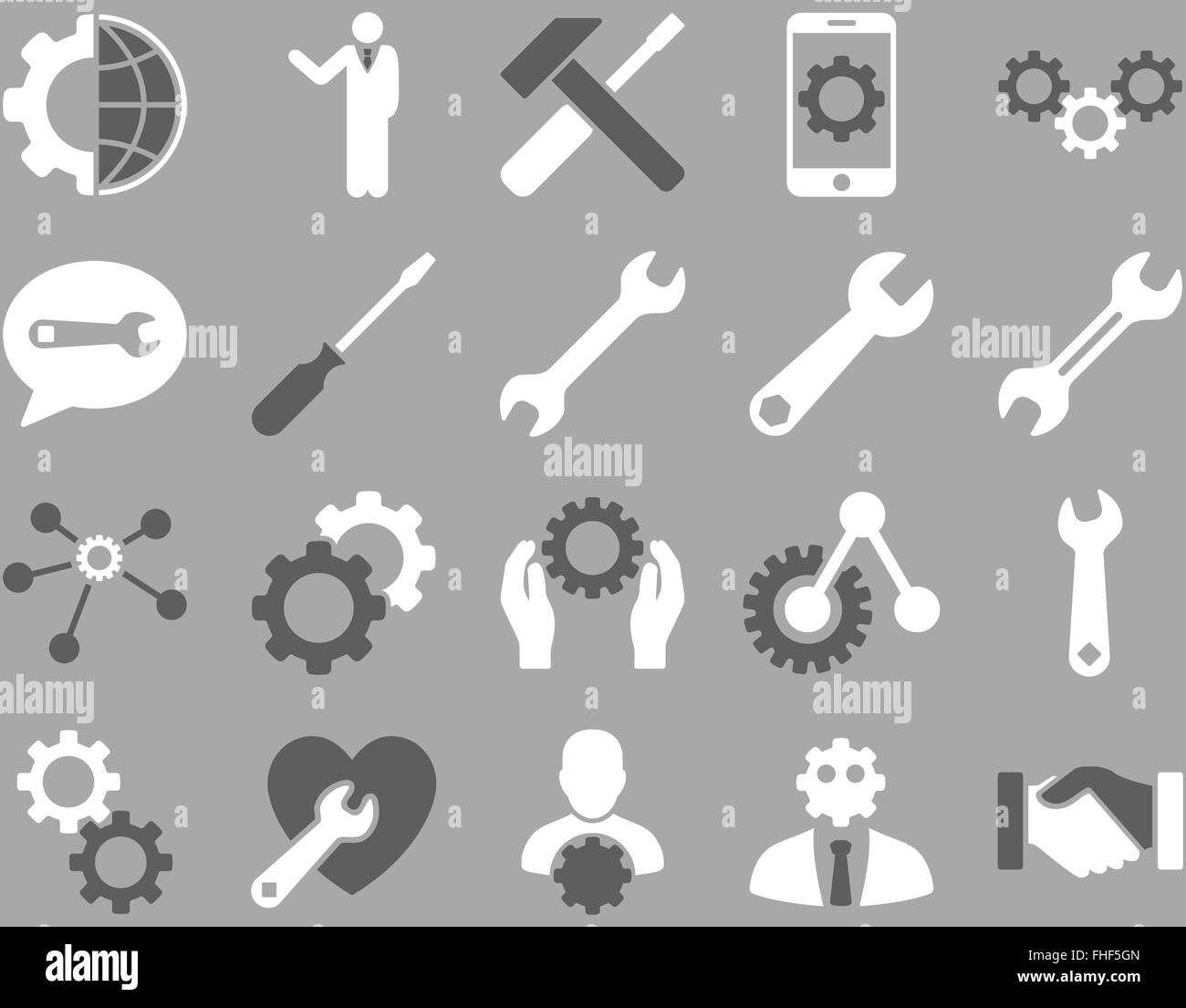 Settings and Tools Icons Stock Photo - Alamy