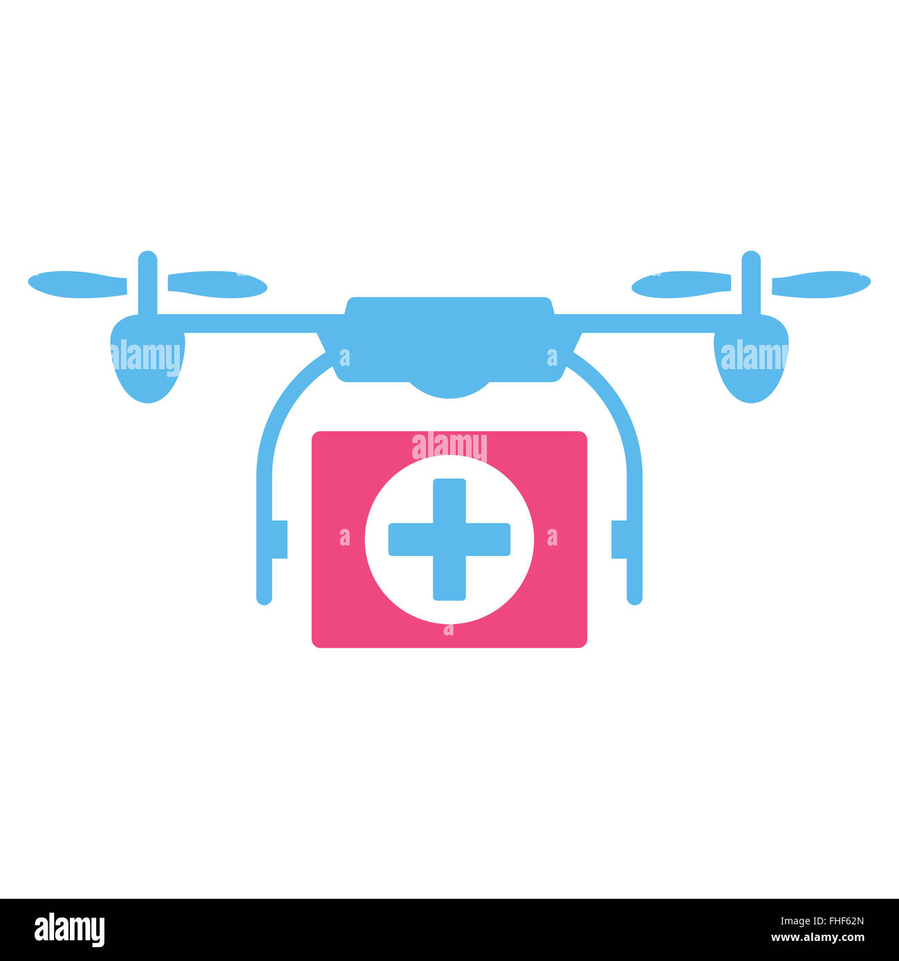 Medical Drone Icon Stock Photo - Alamy