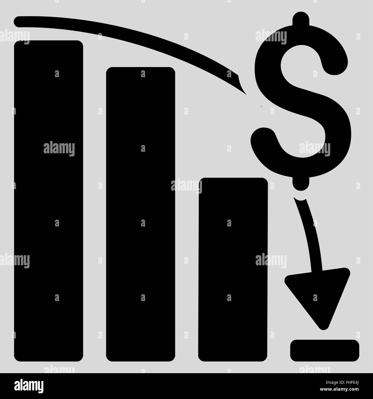 Financial Crisis Icon Stock Photo - Alamy