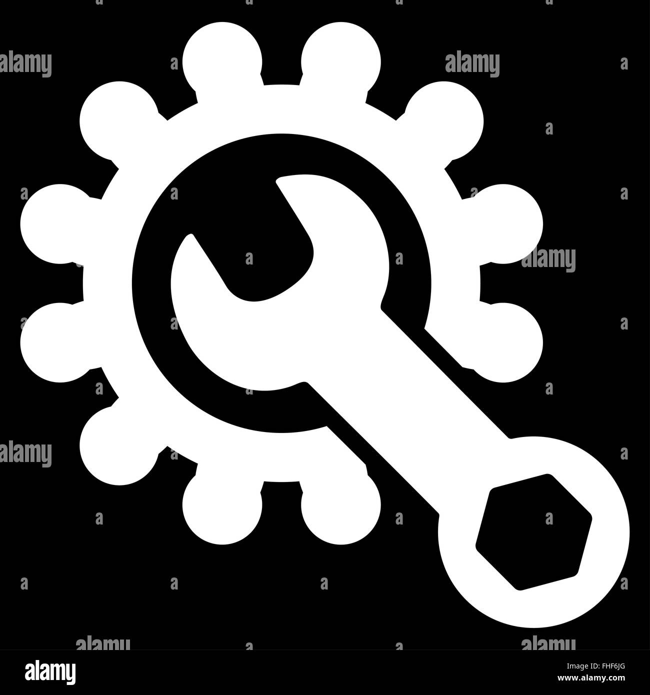Service Tools Icon Stock Photo - Alamy