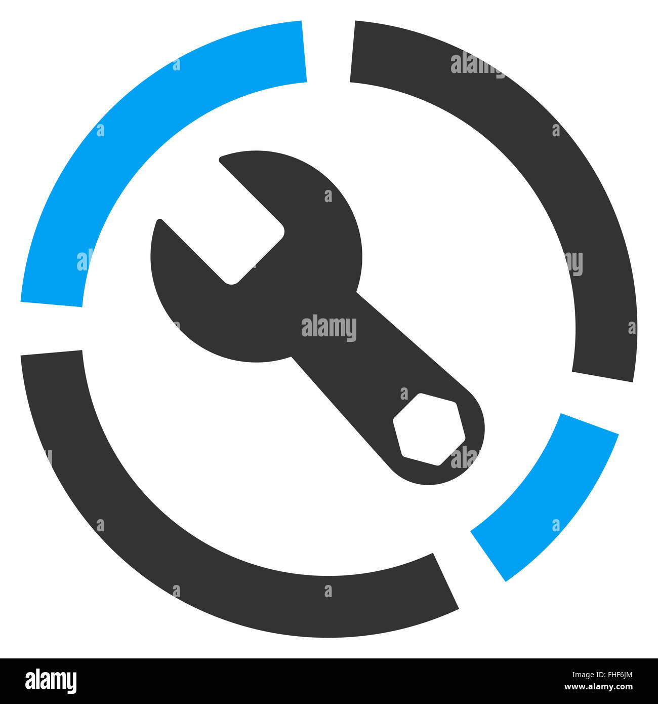 Tools Diagram Icon Stock Photo - Alamy