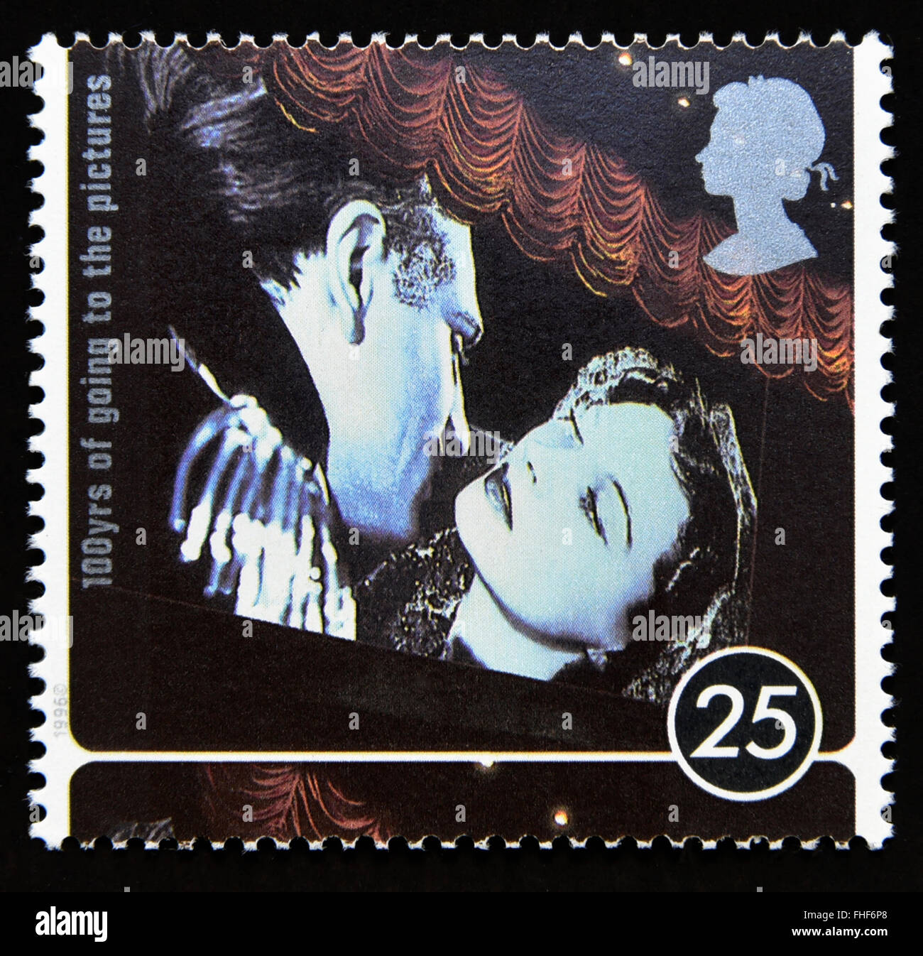 Postage stamp. Great Britain. Queen Elizabeth II. 1996. Centenary of ...