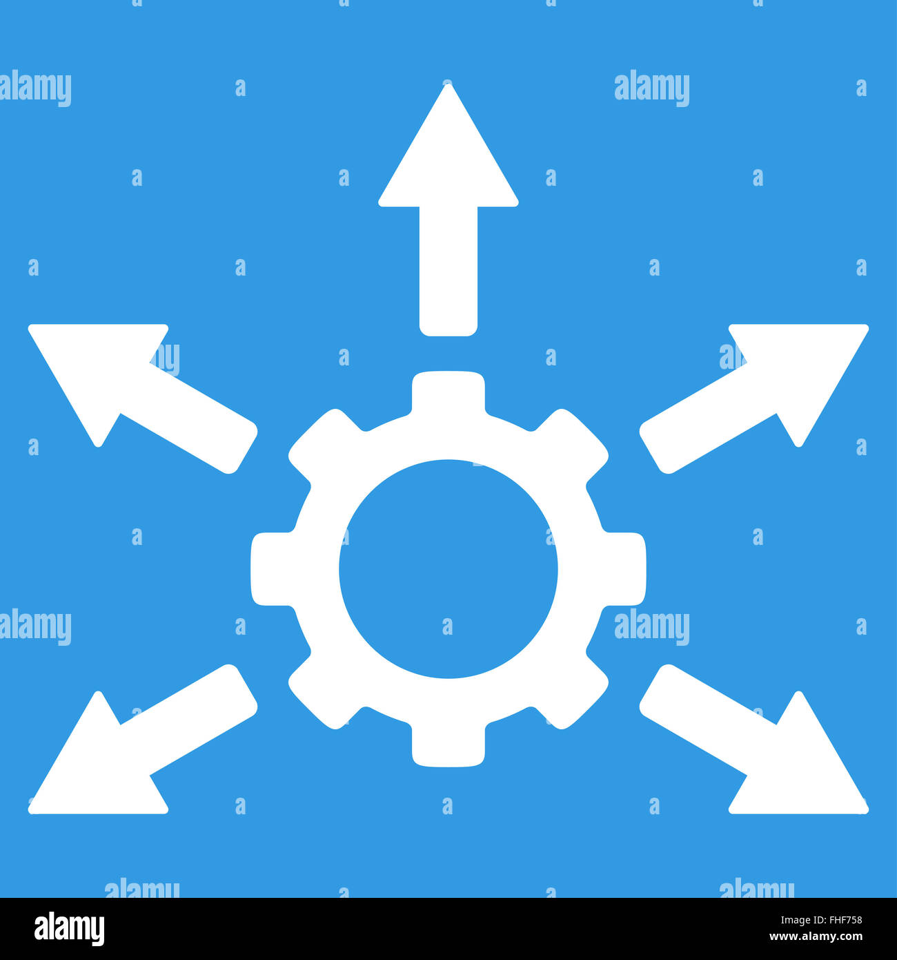 Gear Distribution Icon Stock Photo - Alamy
