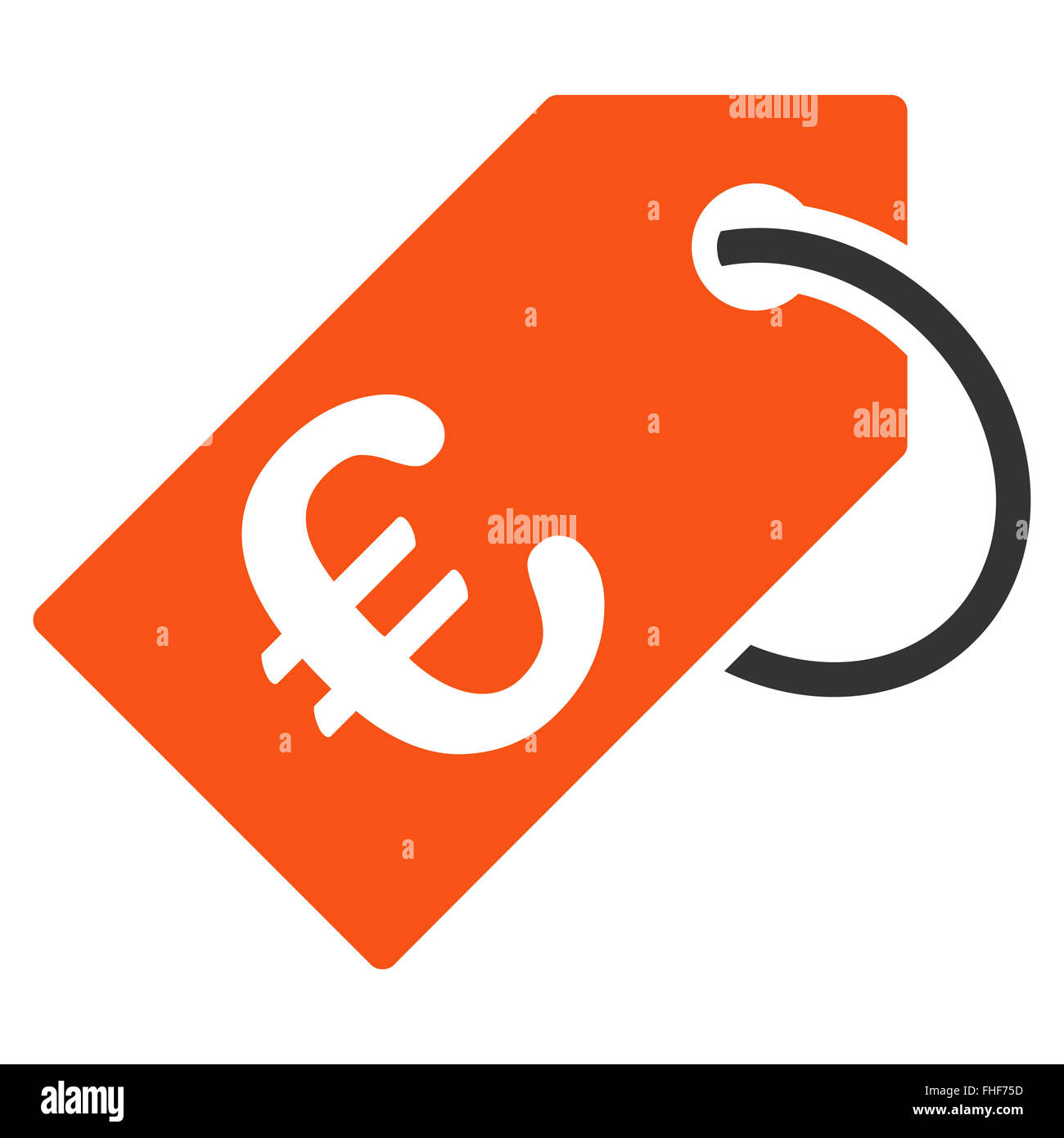 Euro Tag Icon Stock Photo - Alamy