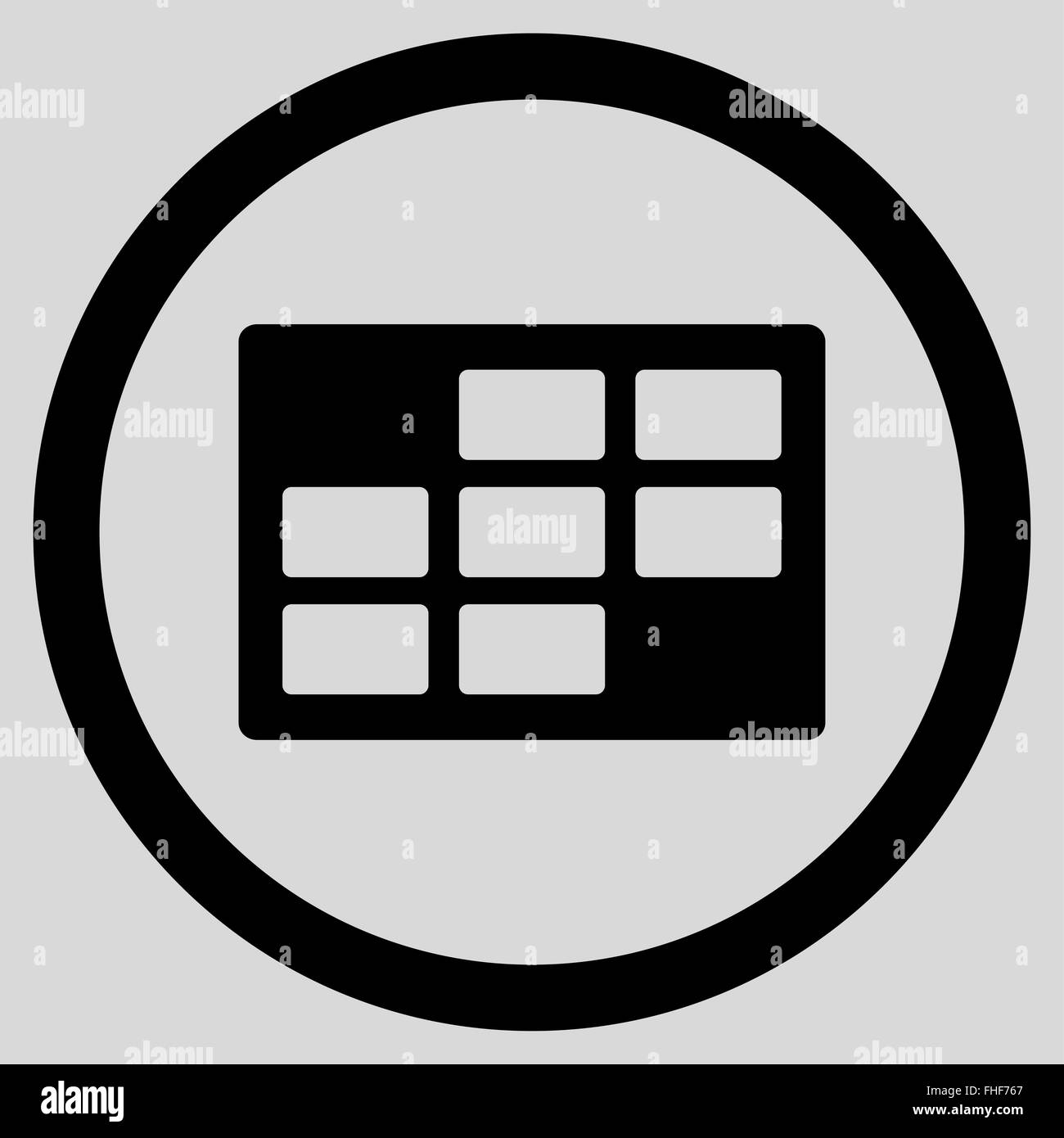 Organizer Grid Icon Stock Photo - Alamy