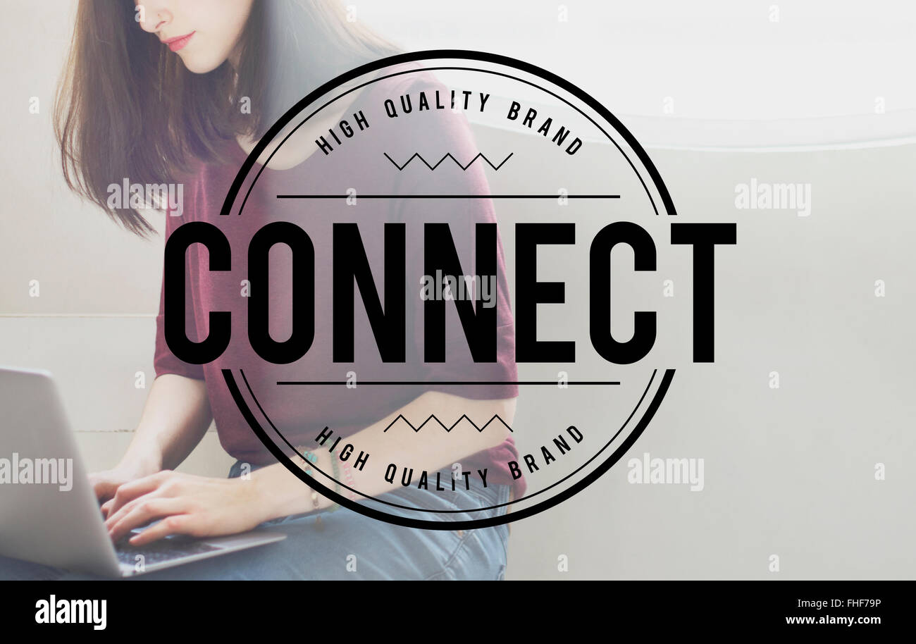 Connect Online Communication Access Chat Concept Stock Photo - Alamy