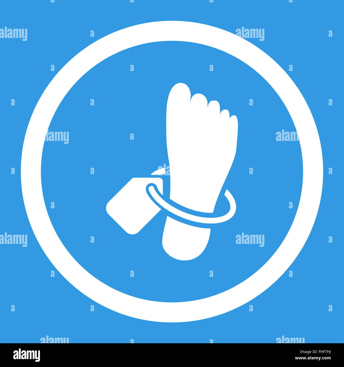 Mortuary tag icon hi-res stock photography and images - Alamy