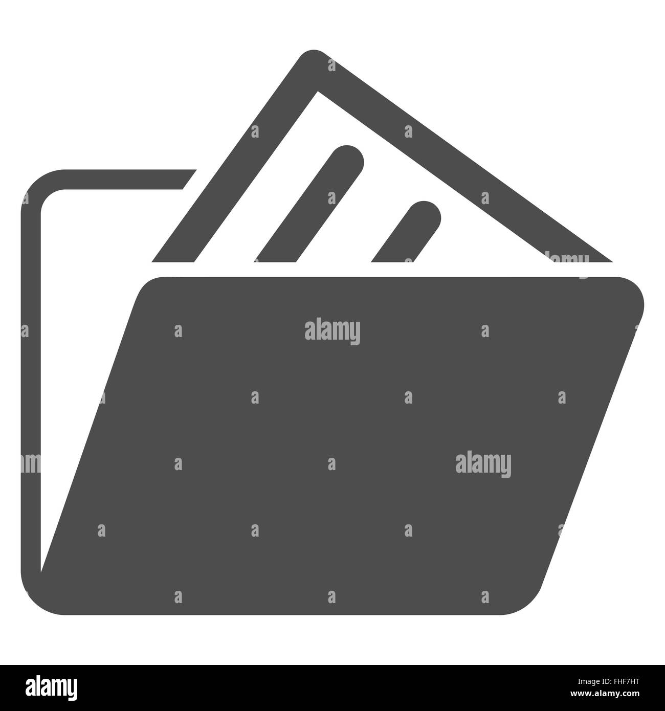 Document Folder Icon Stock Photo - Alamy