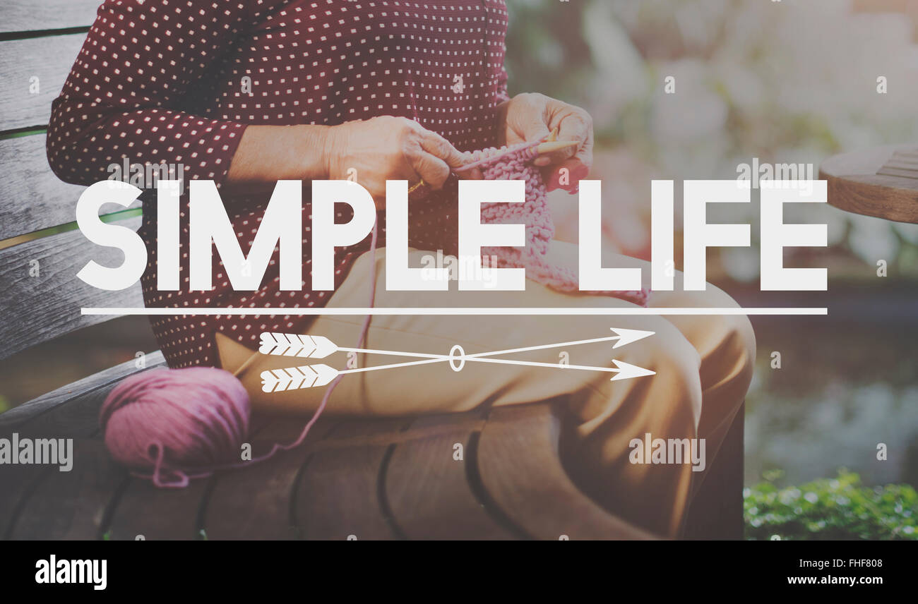 Simple Life Enjoy Meditation Mindful Natural Concept Stock Photo - Alamy