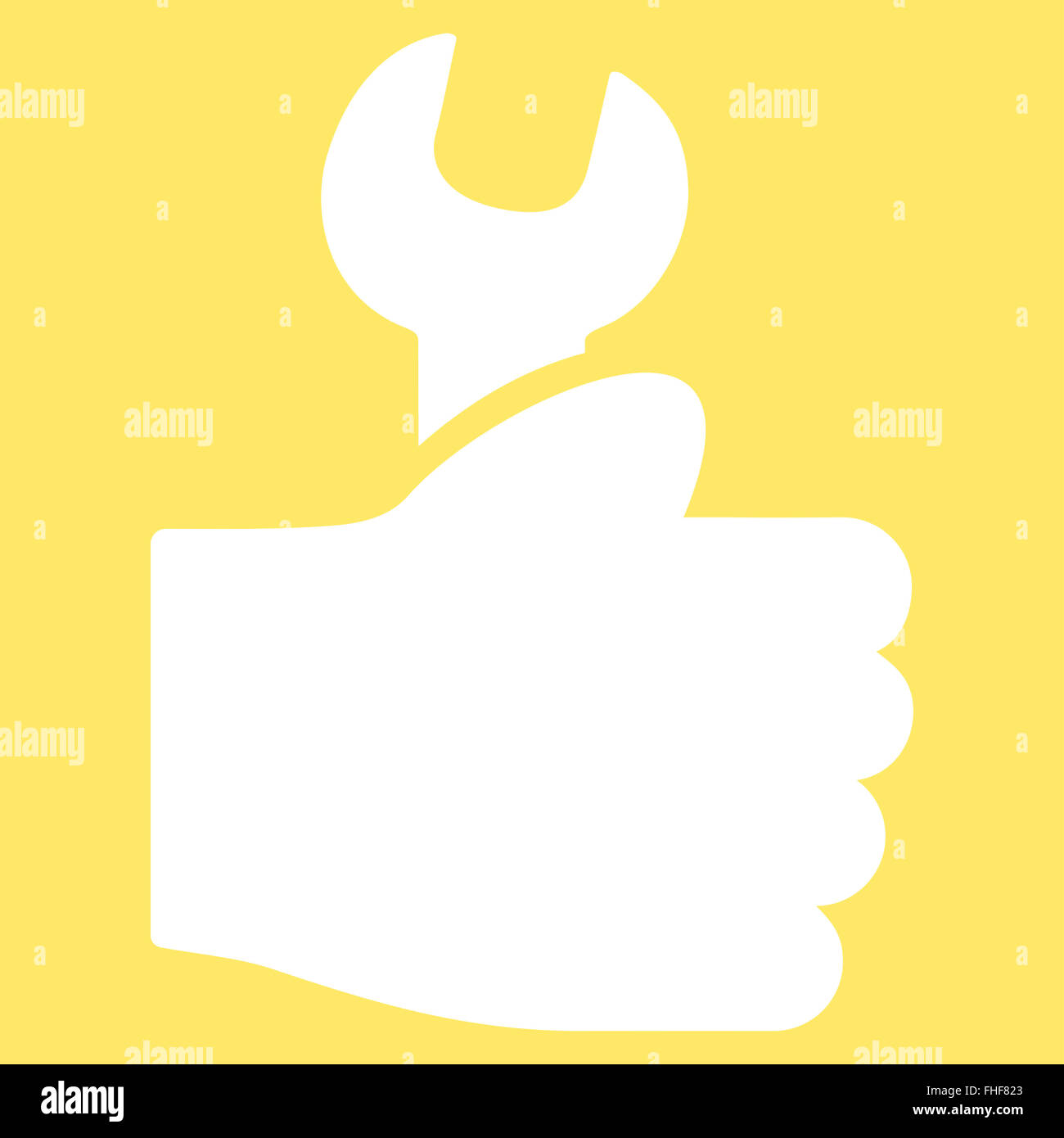 Service Hand Icon Stock Photo - Alamy