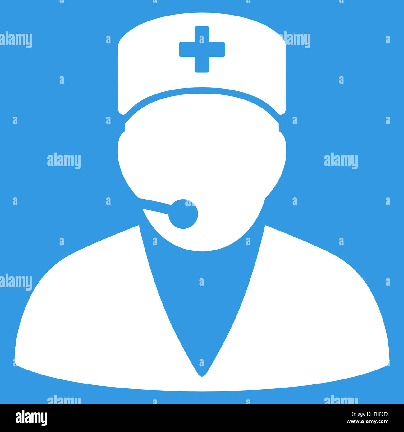 Medical Operator Icon Stock Photo - Alamy