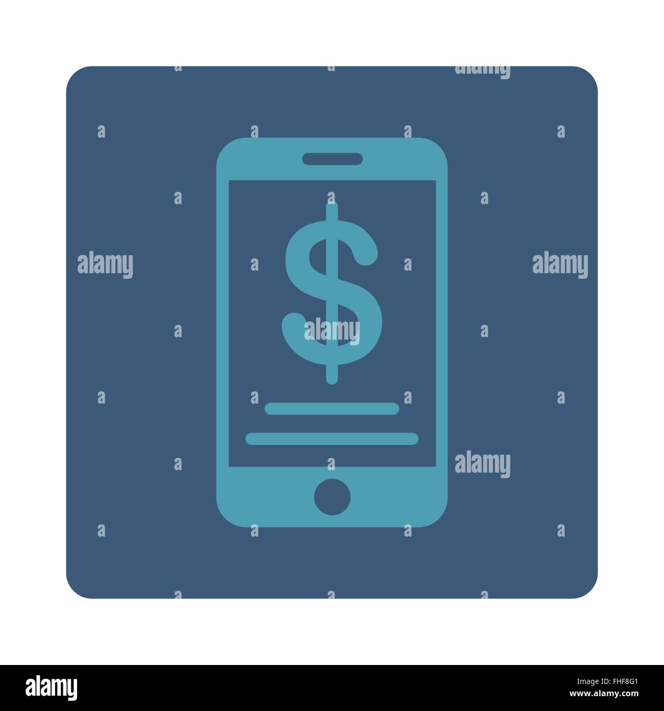 Mobile Wallet Icon Stock Photo - Alamy