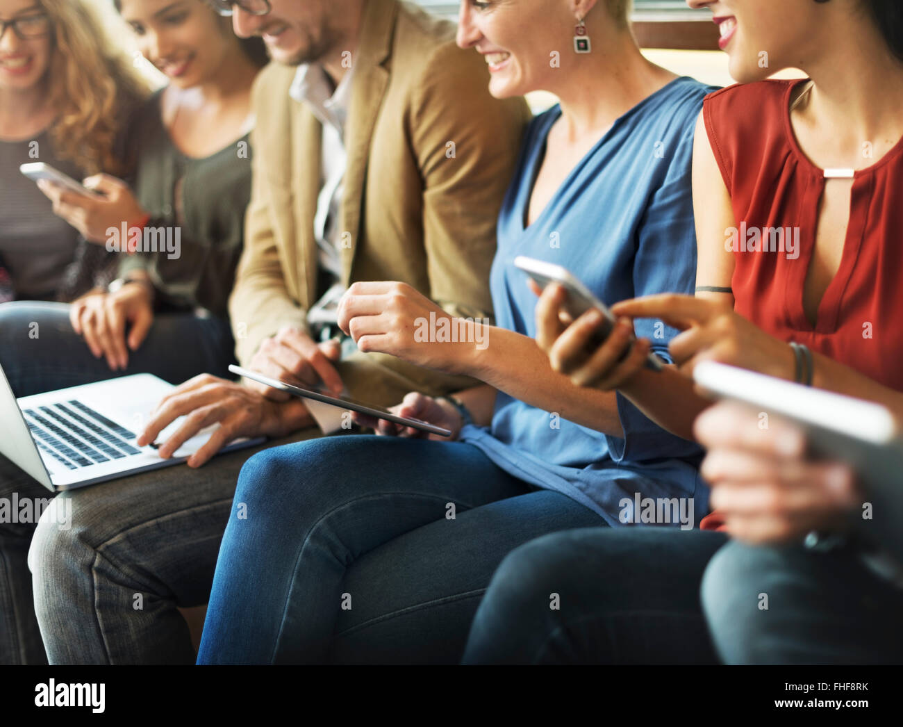 Diversity People Team Connection Technology Networking Concept Stock ...