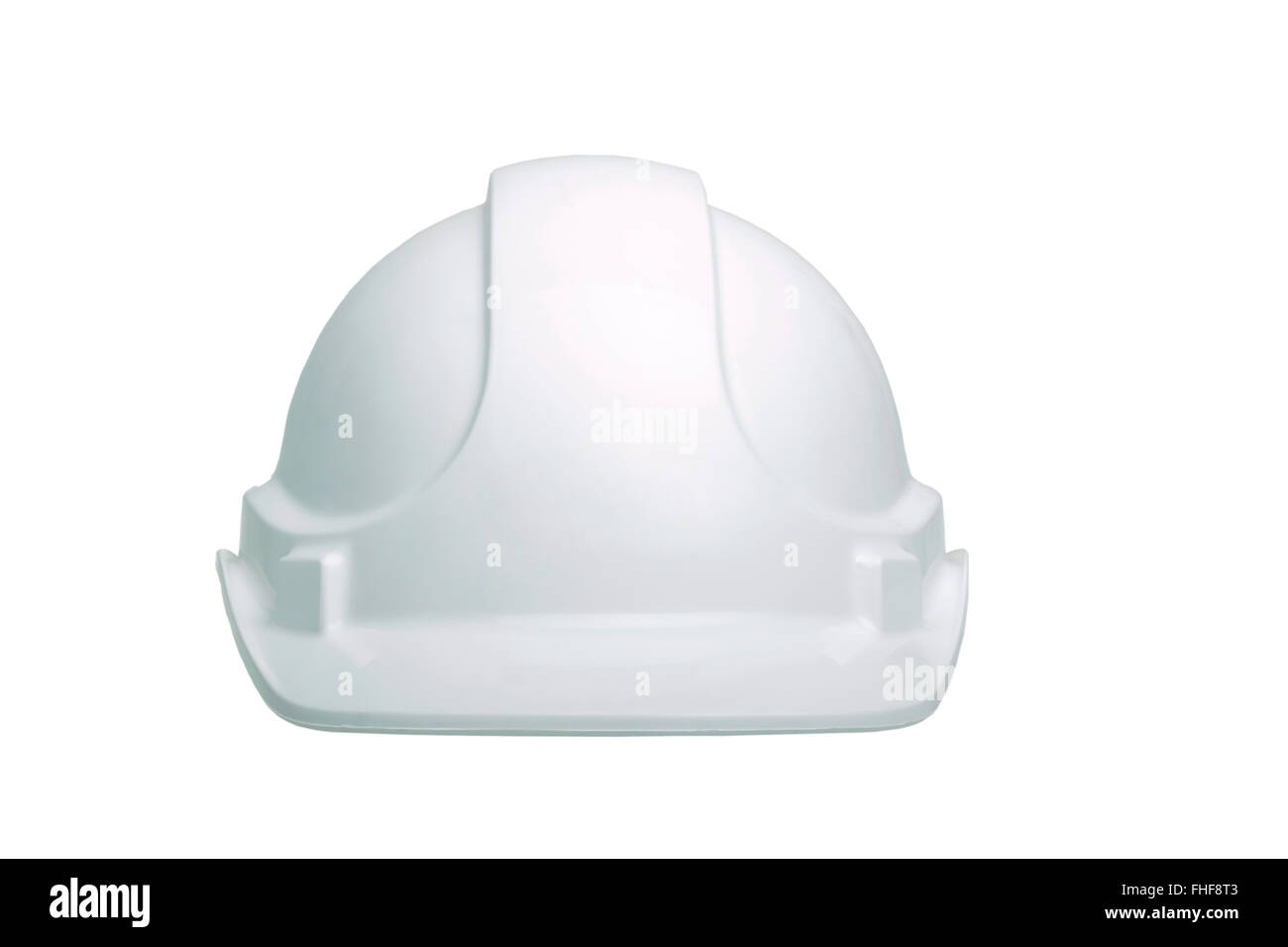 White construction helmet isolated on white background Stock Photo - Alamy