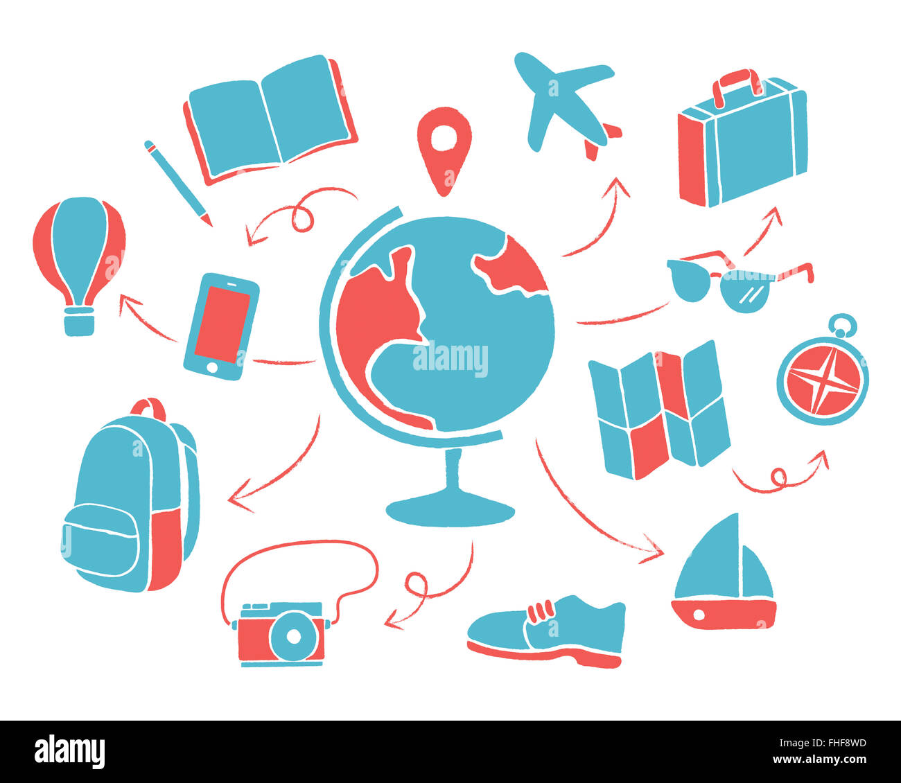 Vacation holiday relaxation journey Cut Out Stock Images & Pictures - Alamy