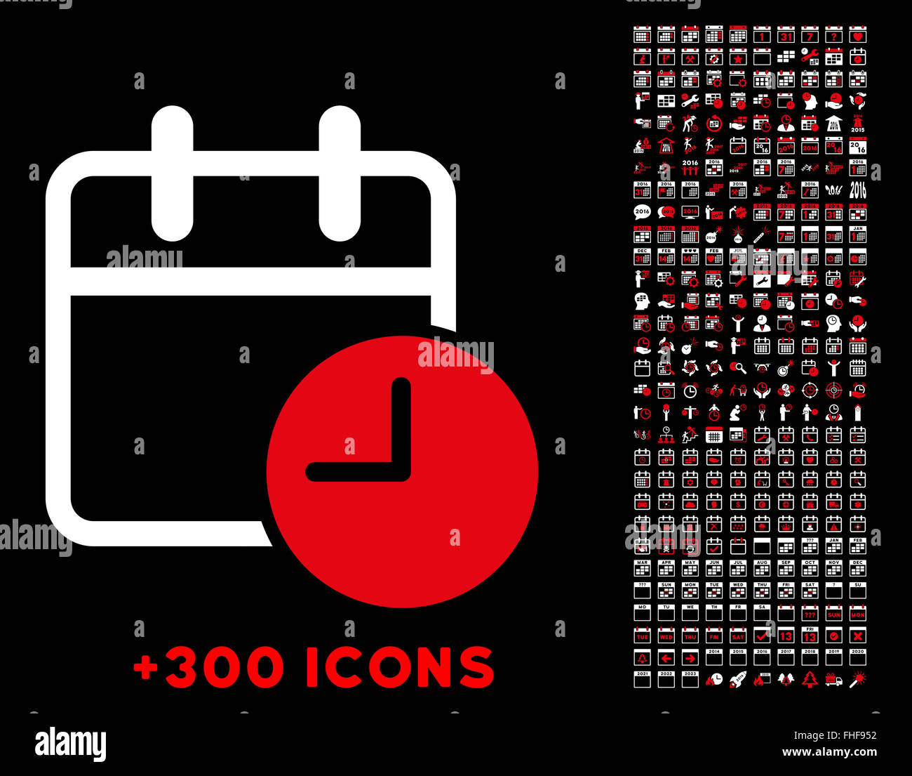 Date Time Icon Stock Photo - Alamy